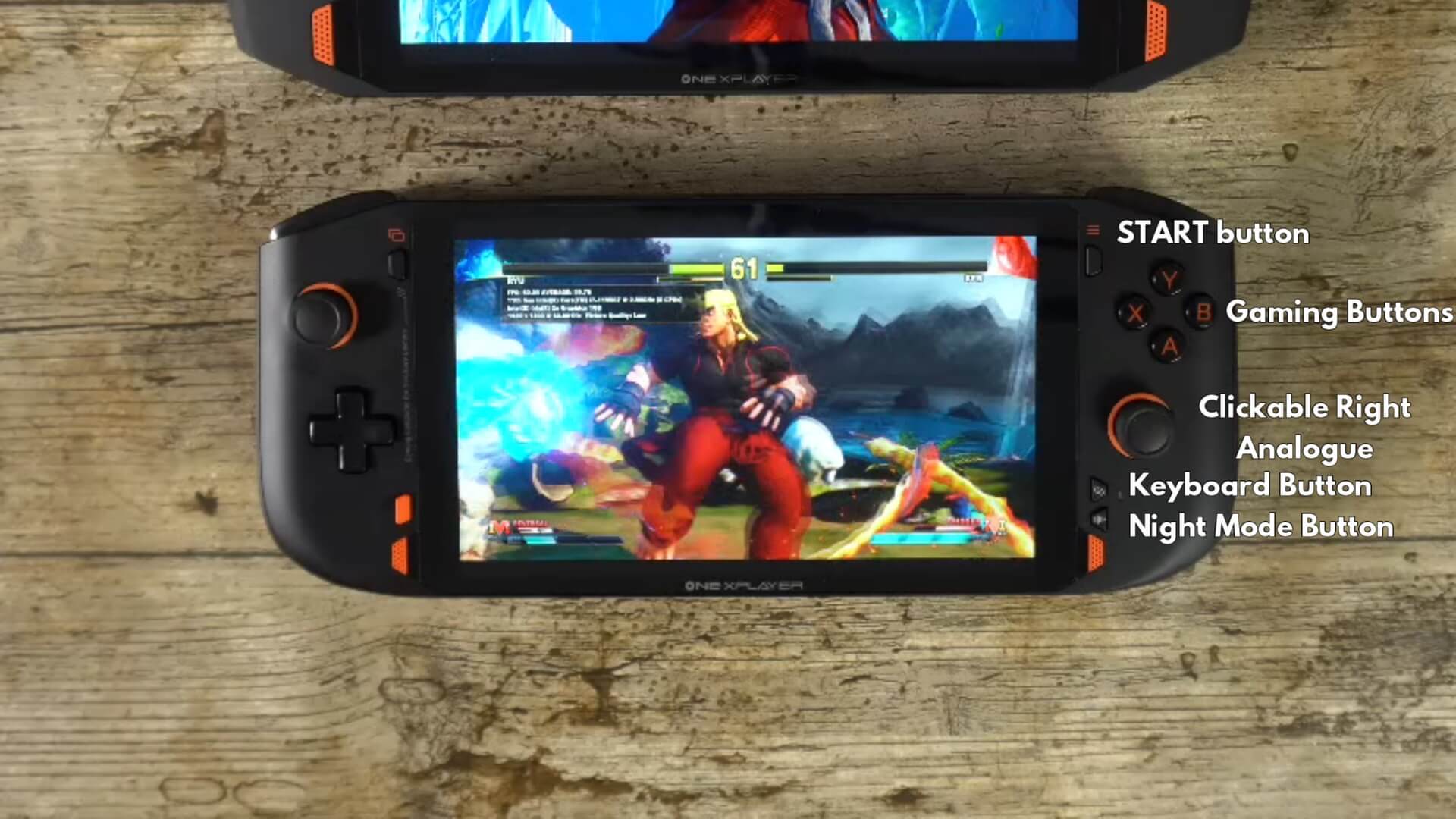 Keyboard and Night Mode Toggle buttons