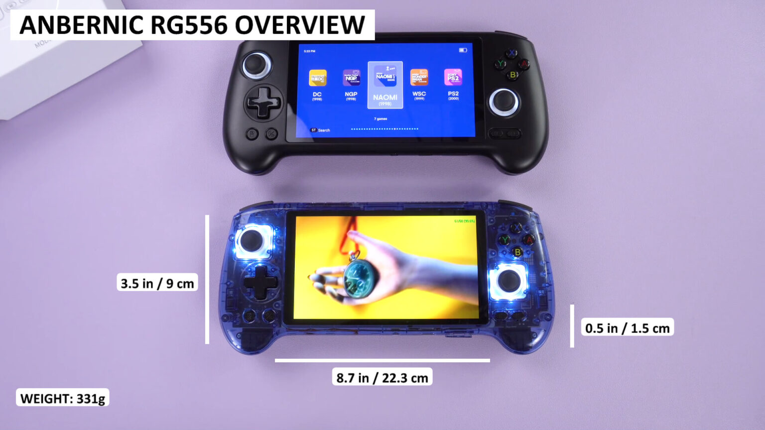 Anbernic RG556 review with video – Android gaming handheld with AMOLED ...