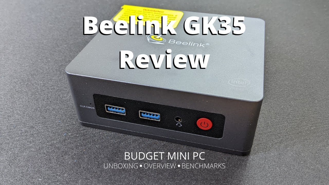 Miniatura do vídeo: Beelink GK35 Review – A low cost energy efficient ...
