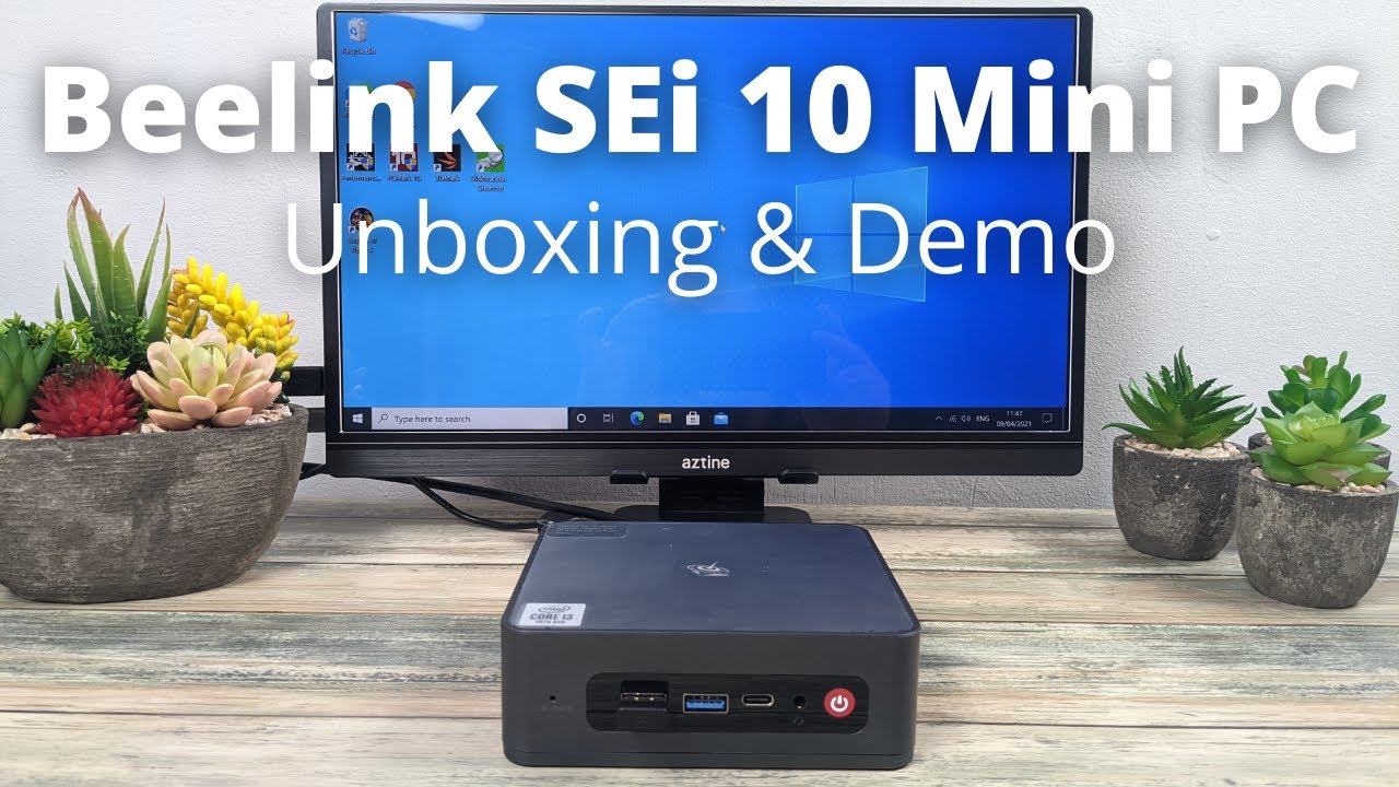 Miniatura video: Beelink SEi 10 Intel Mini PC Unboxing and Demo with ...