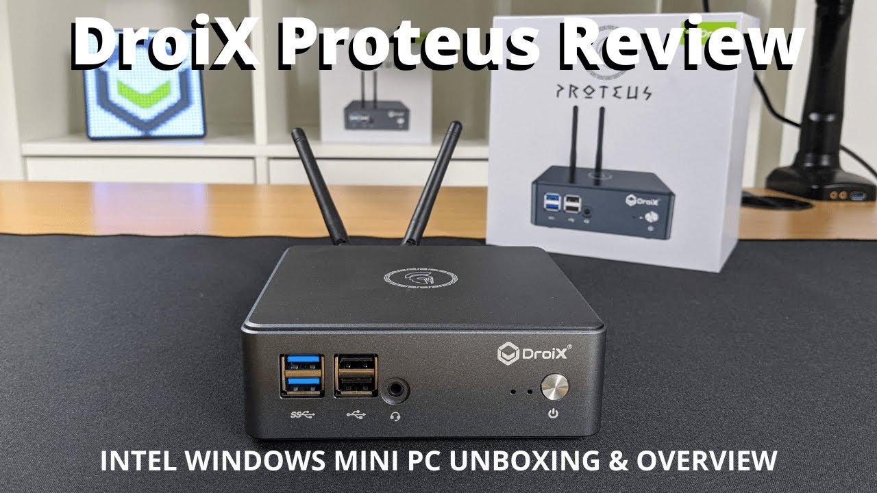 Video Thumbnail: DroiX Proteus Mini PC Review - Windows 10 and Windows ...