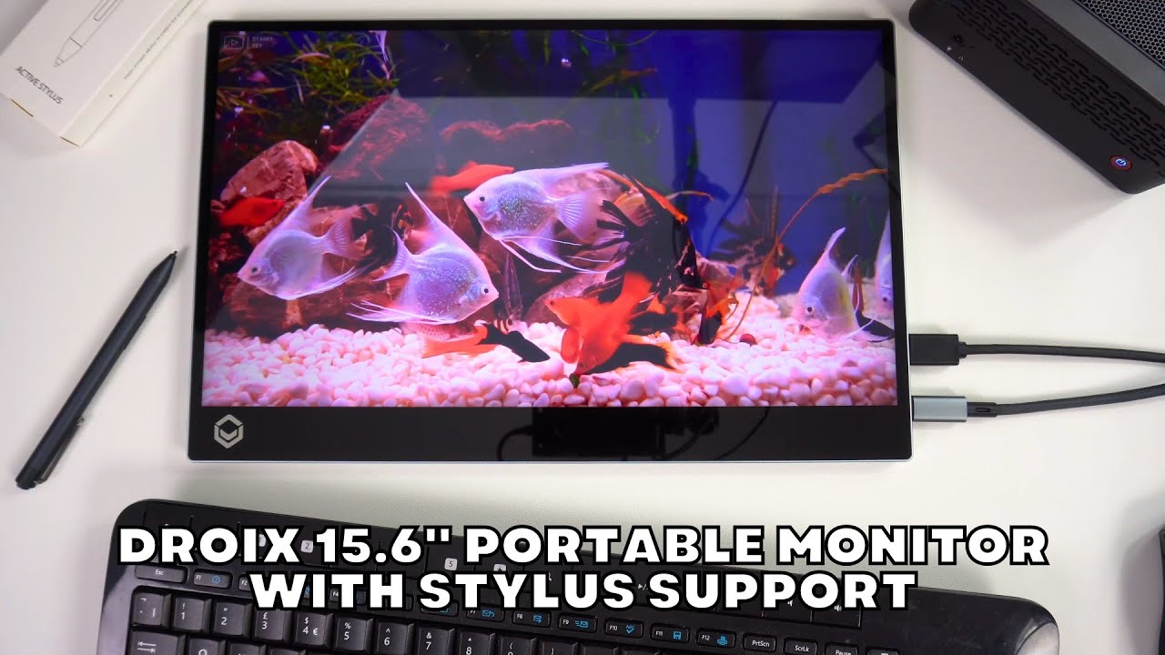 Video Thumbnail: Stylus supported 4K portable monitor with built-in ...