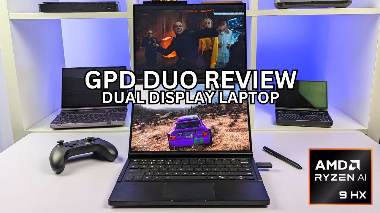 Video Thumbnail: 💻 GPD Duo Review: Dual Displays, Powerful Ryzen 9, and ...