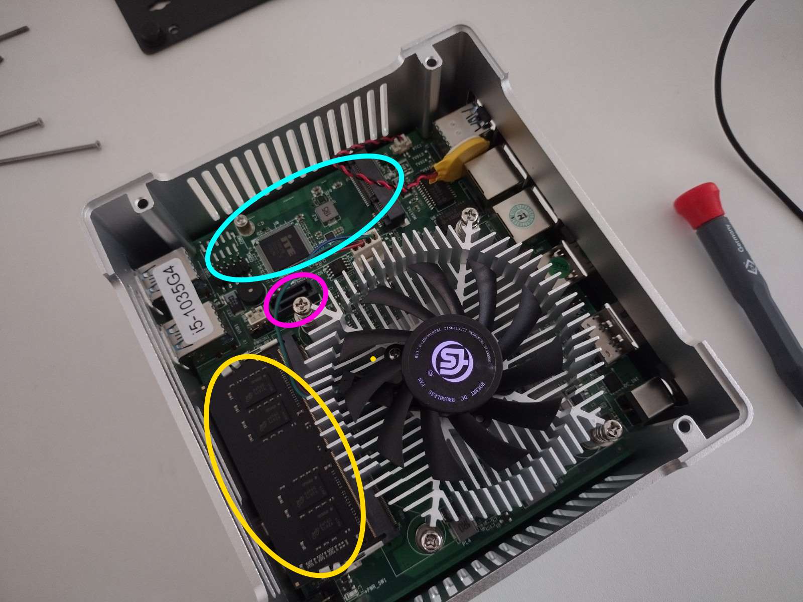 The green circle is the Wi-Fi chip. Without this, the device will not be able to connect to ...