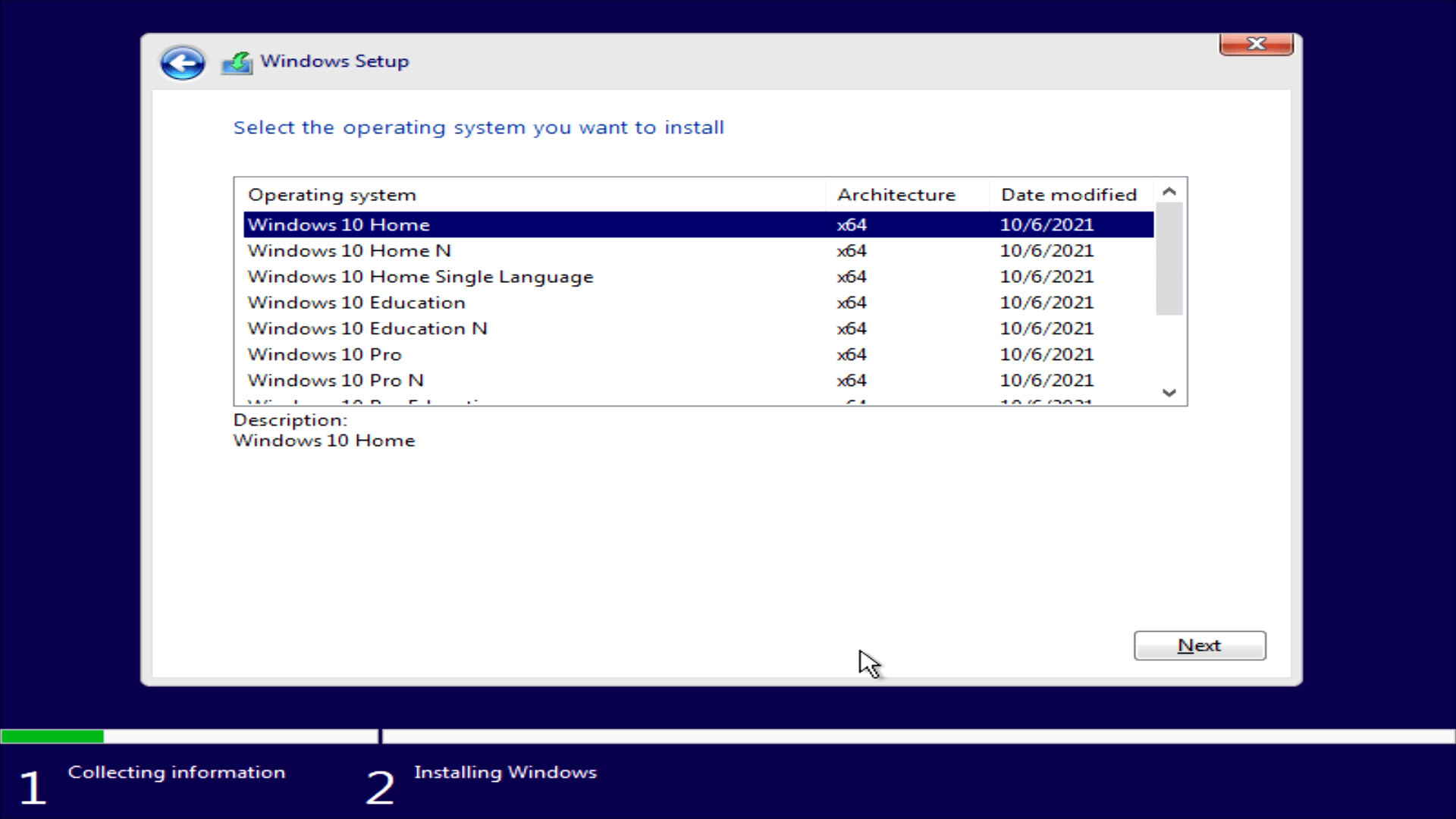 Choose your operating system, if you are unsure, select Windows 10 Home ...