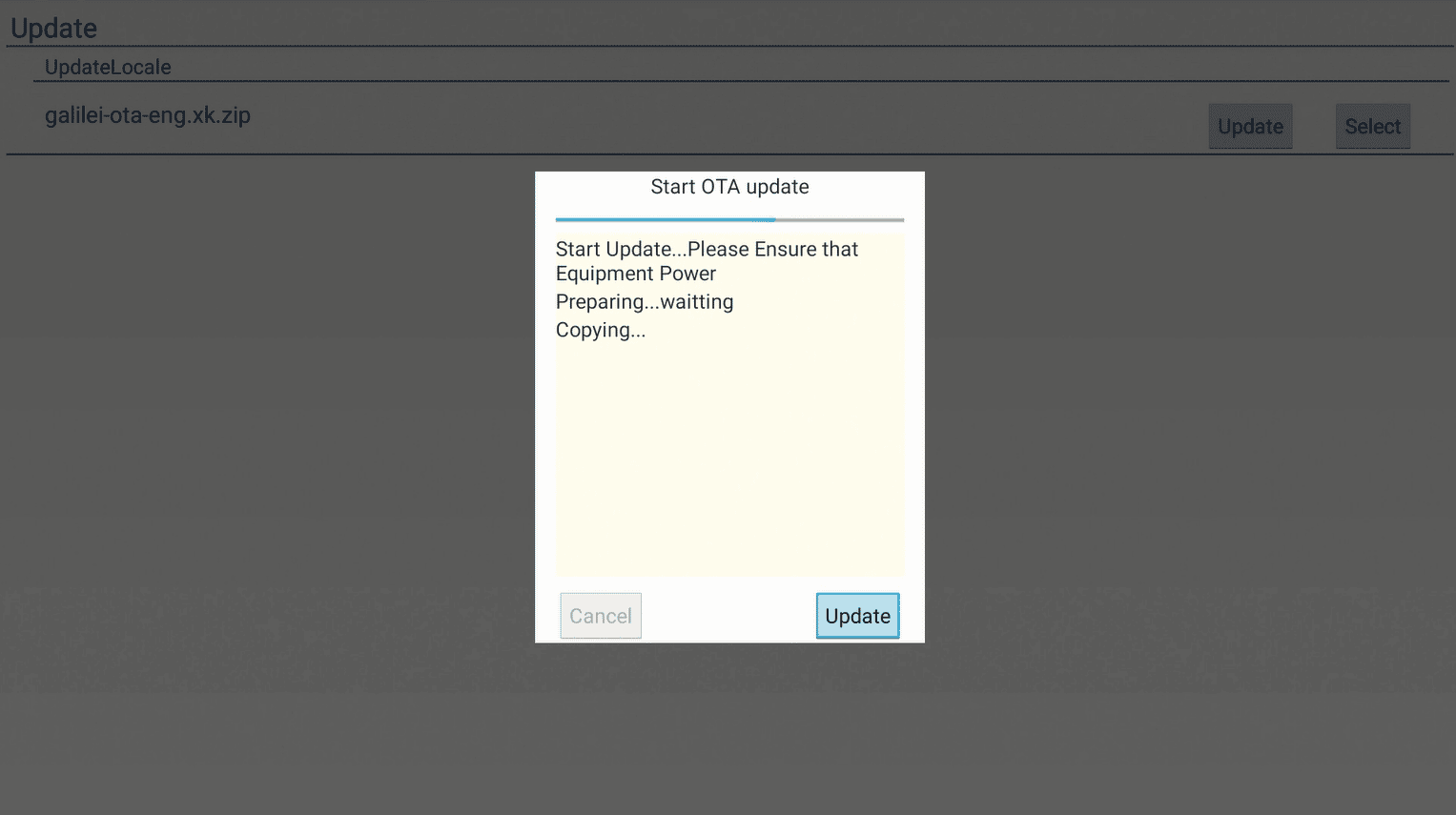 Now select “Update” (if prompted to confirm, just press update again ...