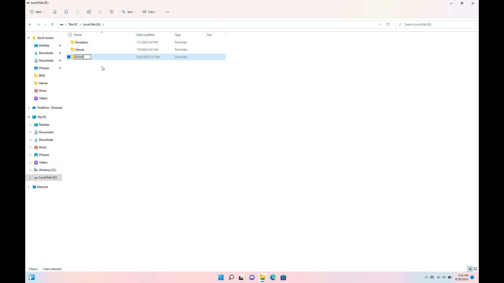 Load RetroArch and choose Import Content then Scan Directory menu options.