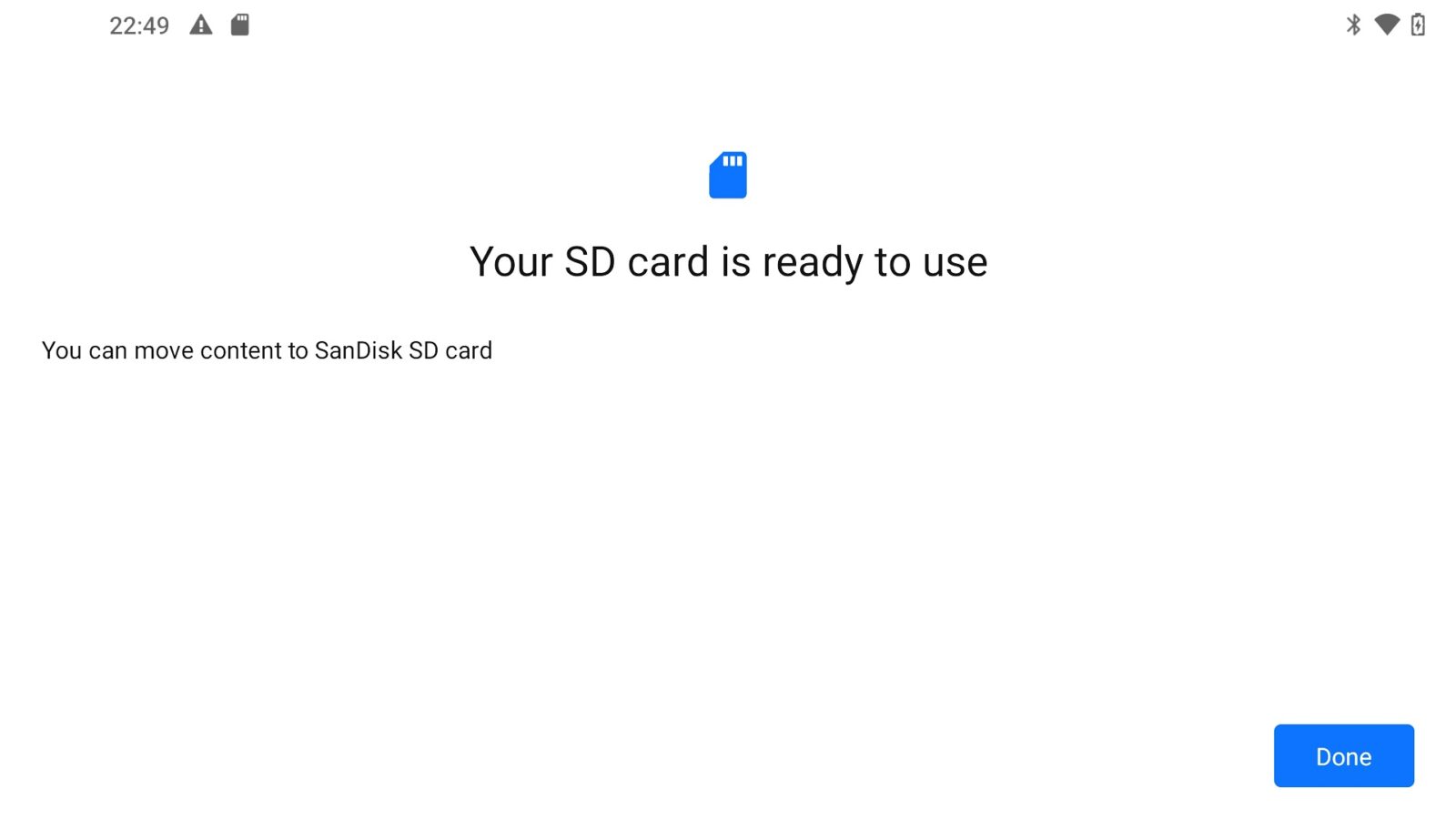 Once this process has been completed, you can remove the micro SD card ...