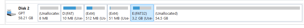 Once you’ve found the FAT32 partition, right-click and select ‘Extend.’