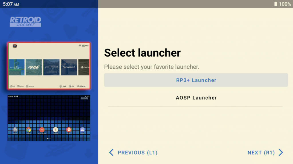 The setup wizard will finish off any other tasks and you will be launched into the Launcher you ...