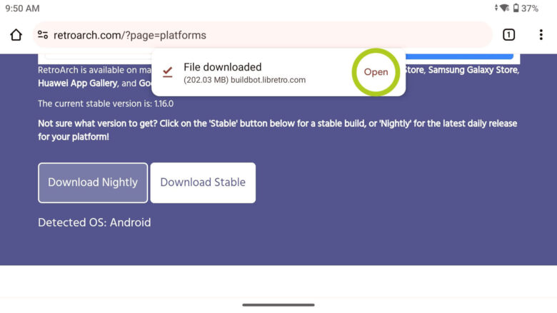 4. Download emulator/app 5. Download anyway 6. Open downloaded file