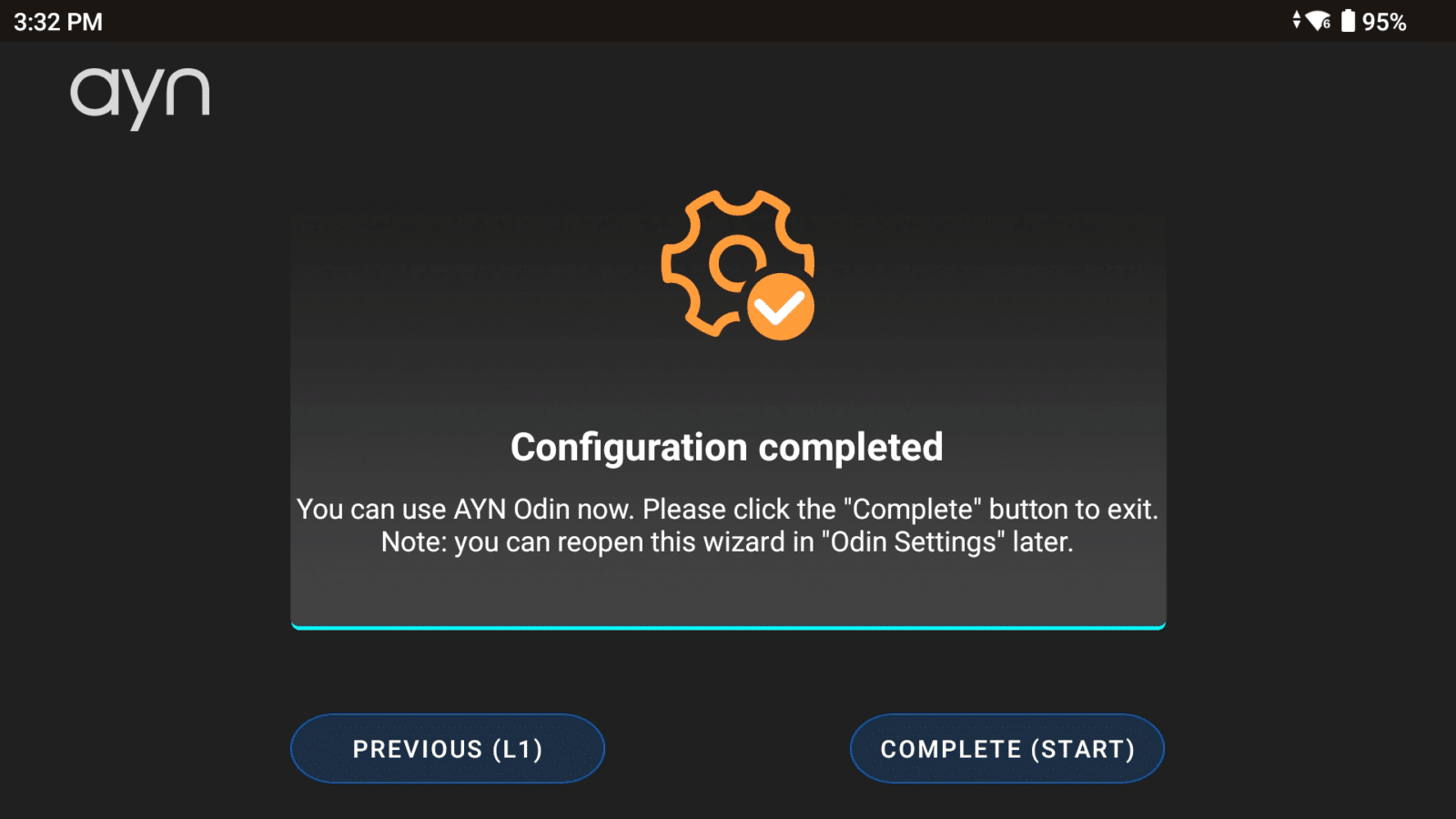 7. Select Navigation Bar 8. Setup Complete