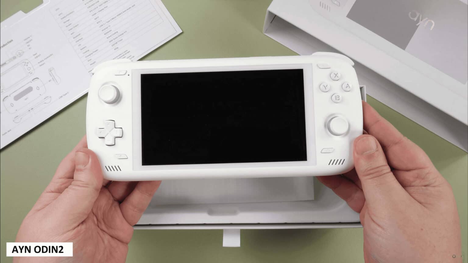 1. Overview Card 2. Ayn Odin 2 3. Screen Protector 4. Power Adapter ...