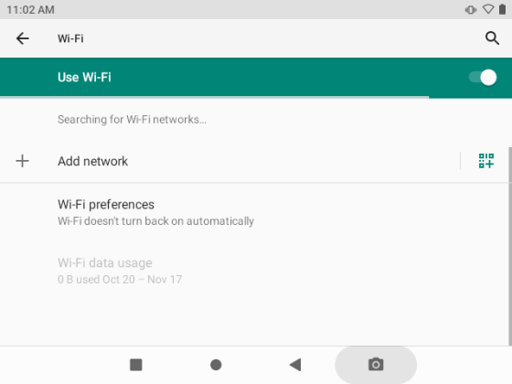 1. Wi-Fi Control Panel 2. Select Wi-Fi Network 3. Enter Wi-Fi Password