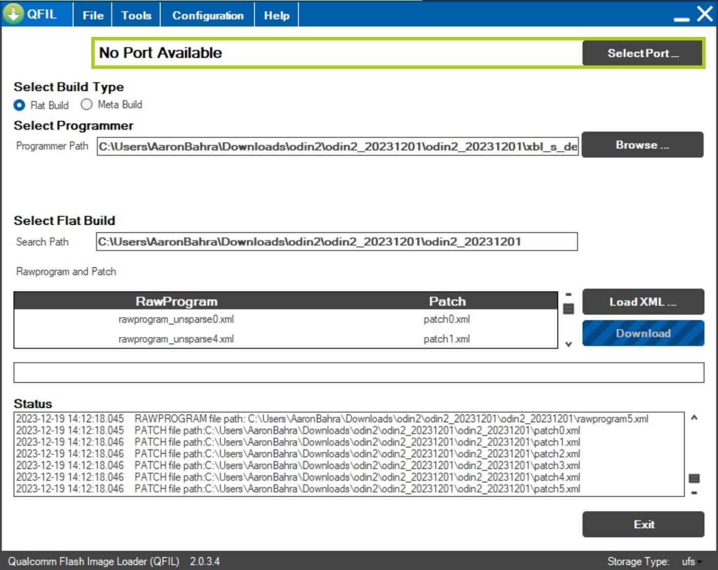 Press and hold the volume- and power buttons . This will go into the ...
