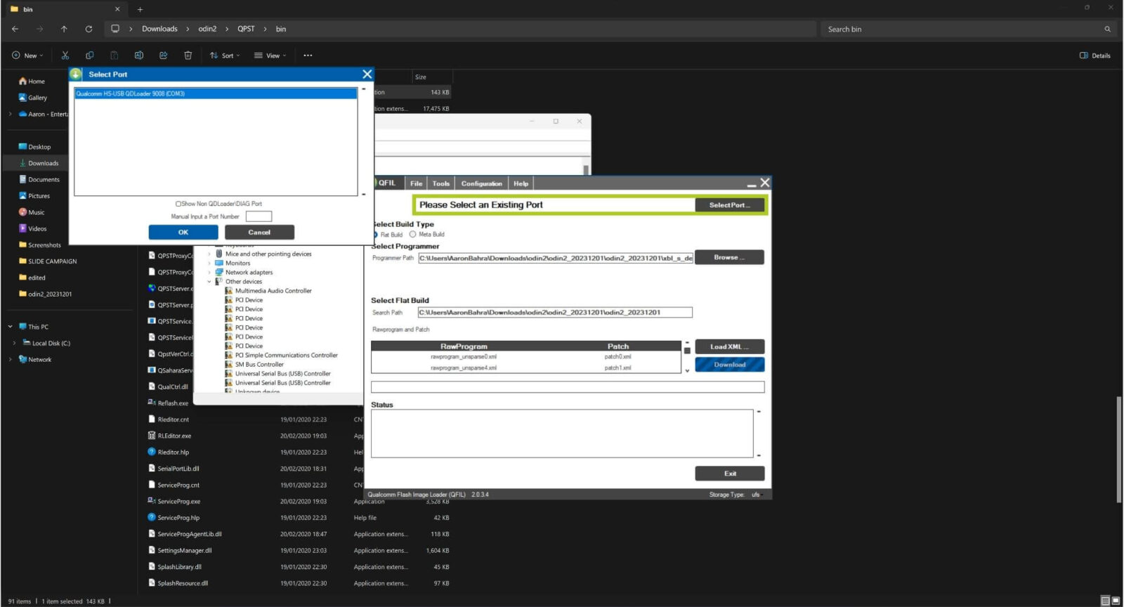 12. No Port Available 13. Device manager