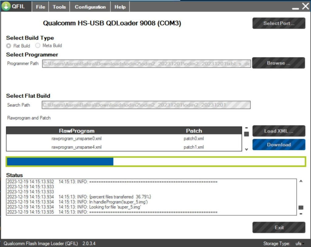 16. Select Download 17. Progress bar 18. Successful download