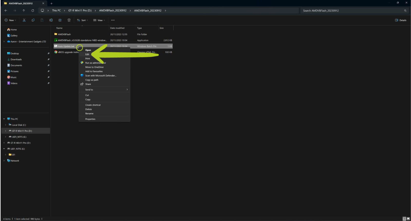 How to Update the GPD G1 eGPU BIOS • DroiX Knowledge Base - Tutorials ...