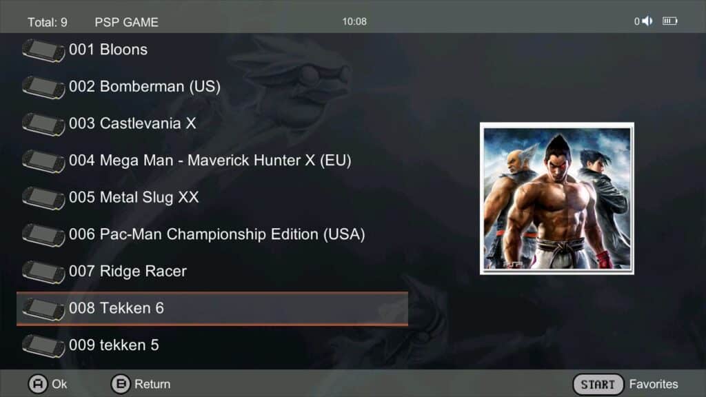If you have a lot of different emulators or games, continue scrolling as this menu does not ...