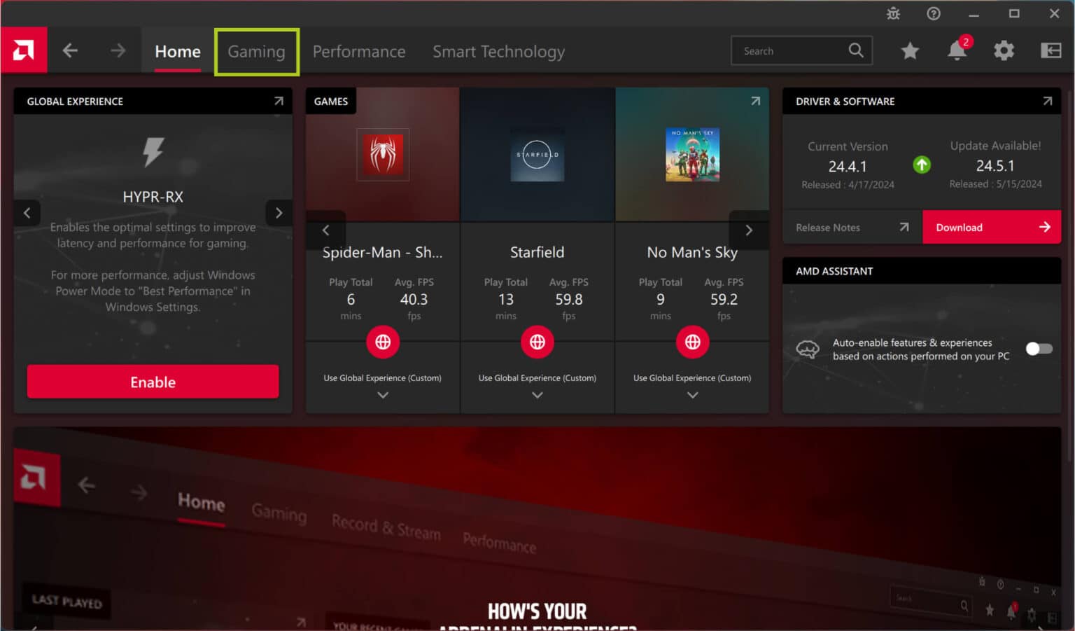 Open AMD Software: Adrenalin Edition. Navigate the ‘Gaming’ tab and then select ‘Graphics ...