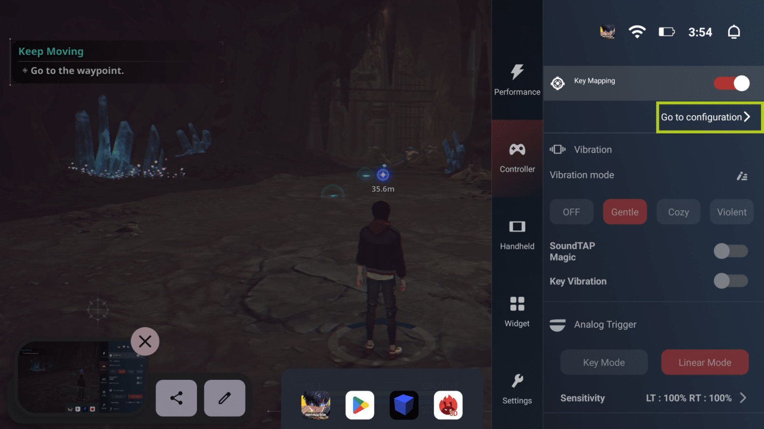 Enabling the Key Mapping Overlay