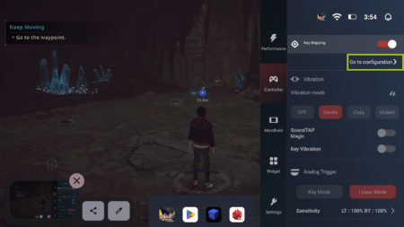Enabling the Key Mapping Overlay