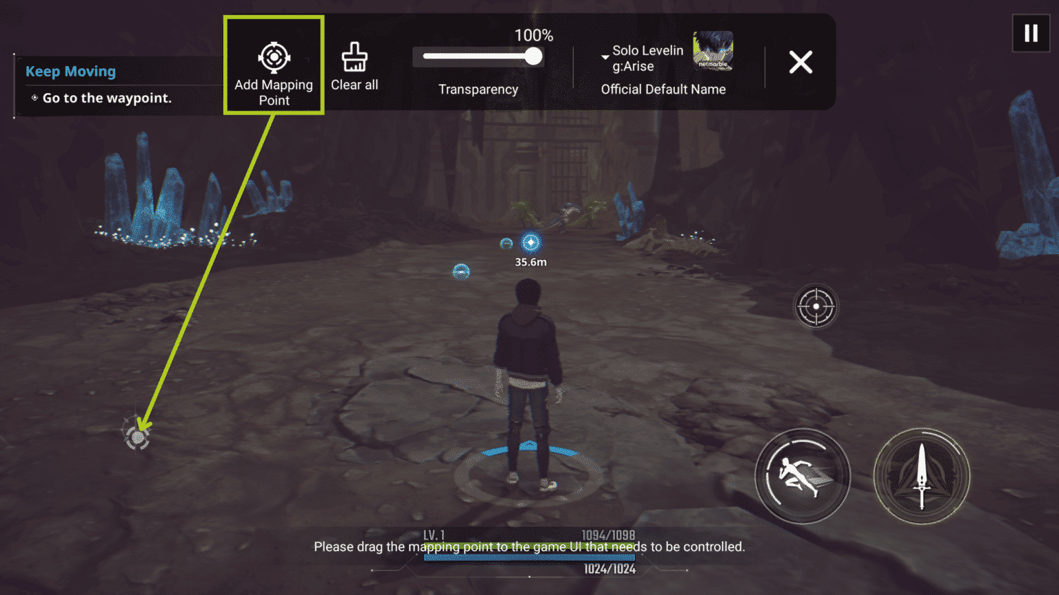 Enabling the Key Mapping Overlay