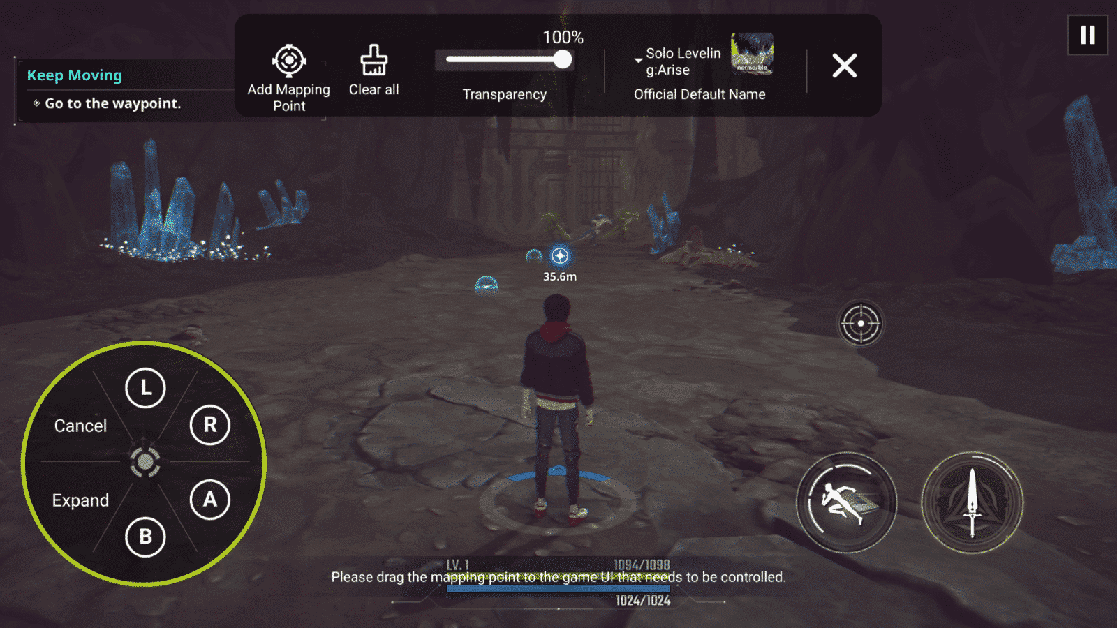 Enabling the Key Mapping Overlay