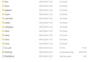 Once completed, the MinUI-xxx-base folder should look similar to below.