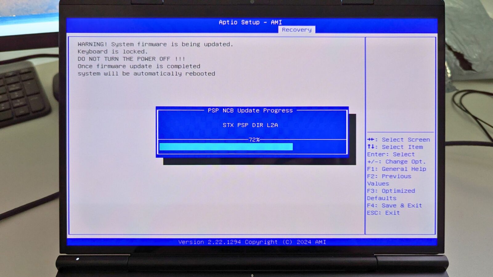 After a few moments, the update will begin and you can follow the ...