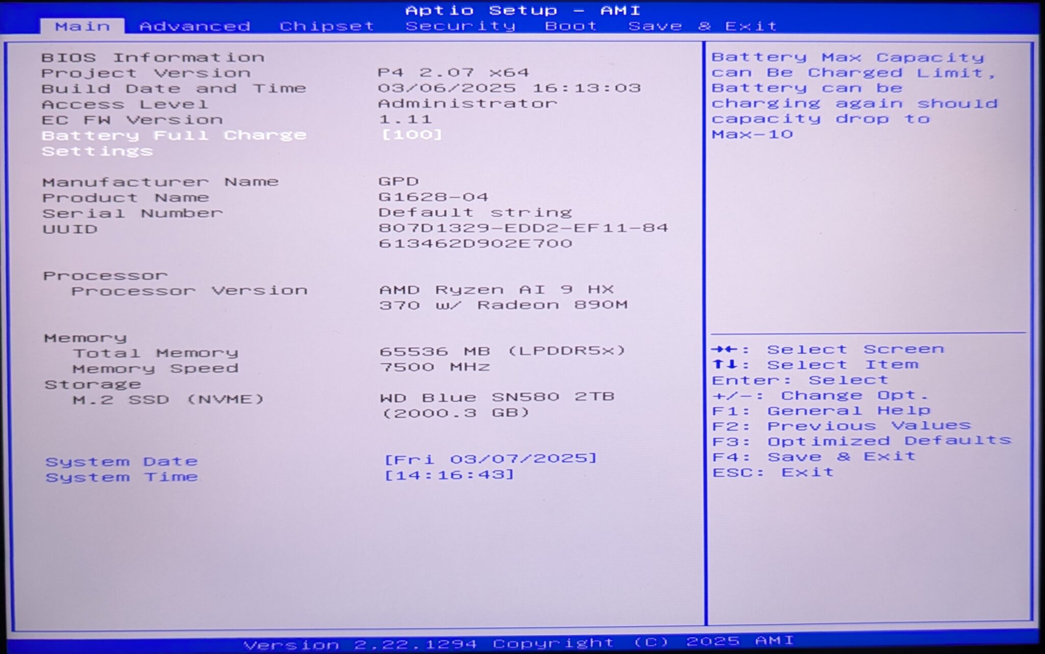 In the below image we can see the BIOS is now on 2.07 and the EC is on ...