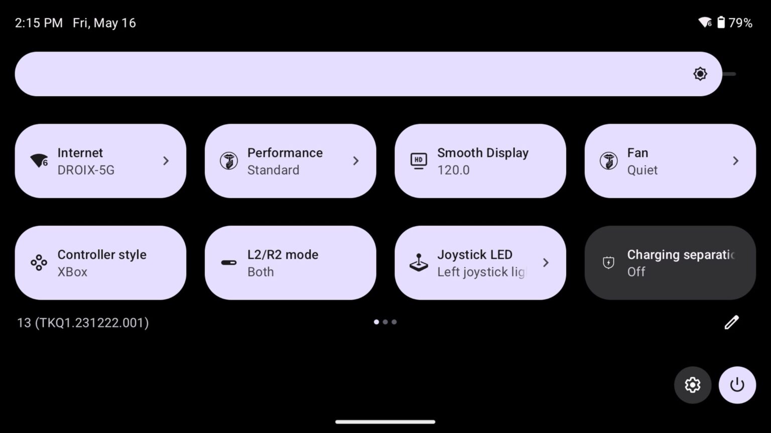 AYN Performance Modes Drop-down Menu AYN Performance Modes Drop-down Full Menu