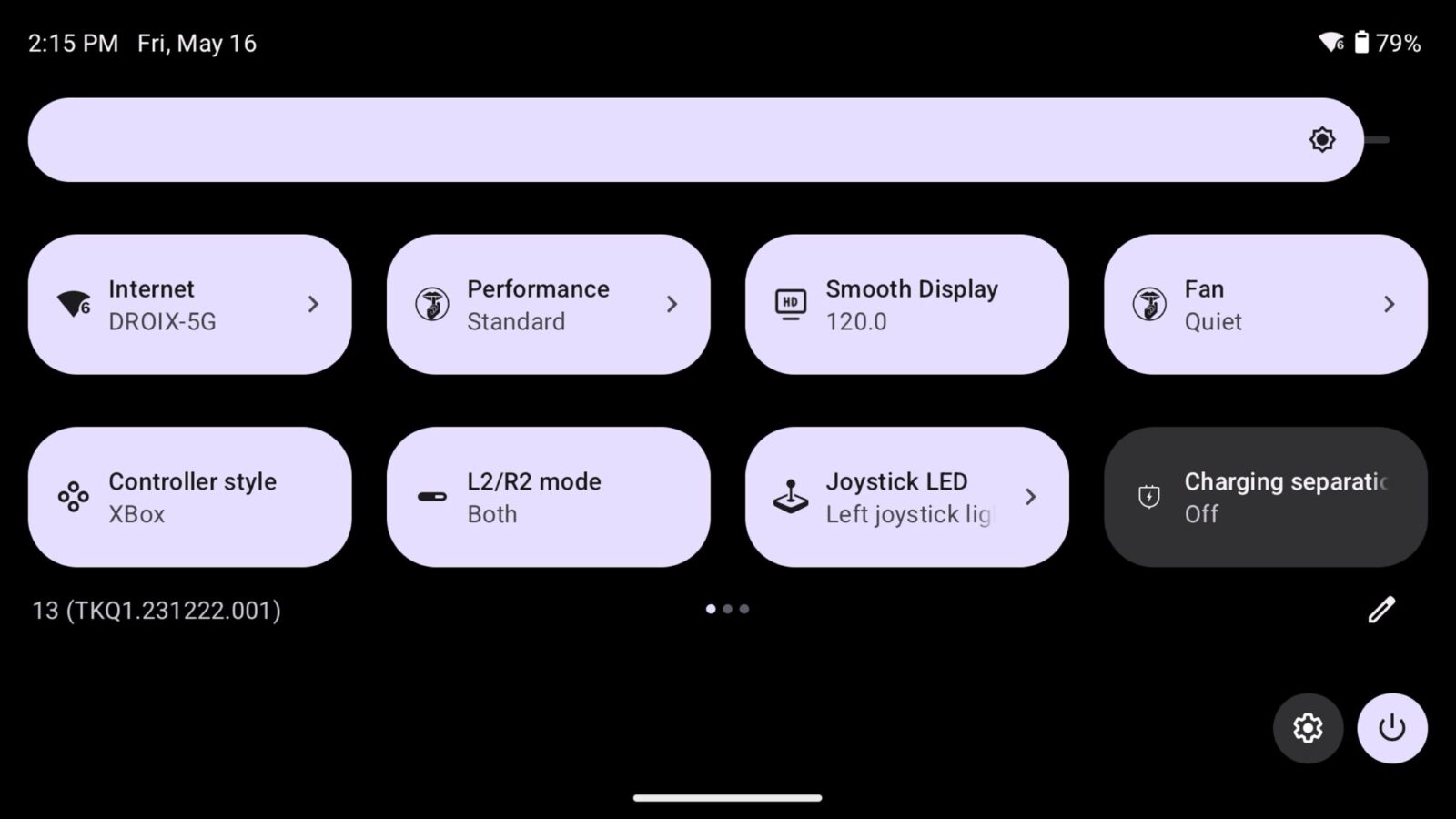 AYN Performance Modes Drop-down Menu AYN Performance Modes Drop-down Full Menu