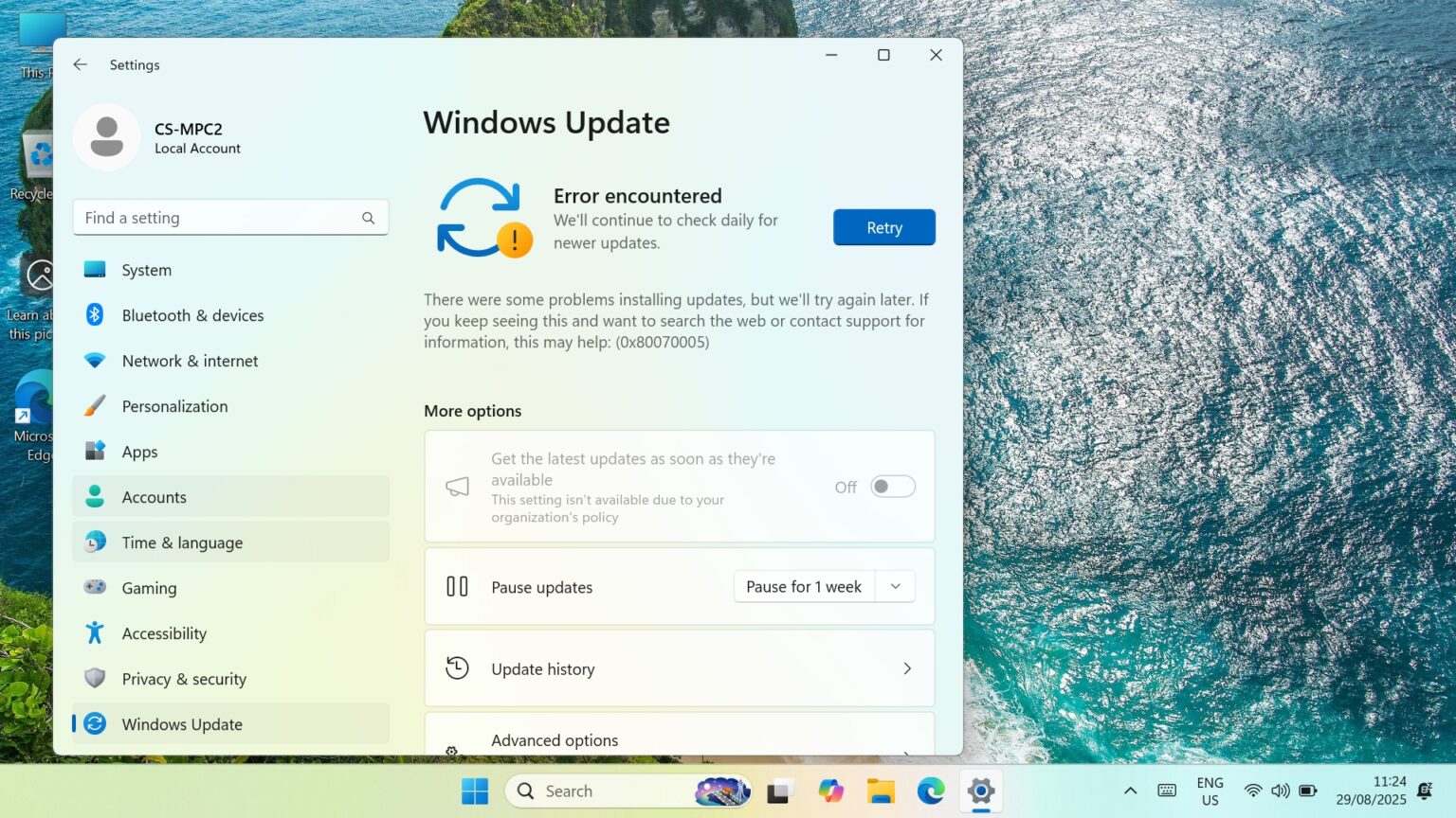 En primer lugar, confirma que Windows Update está pidiendo ...
