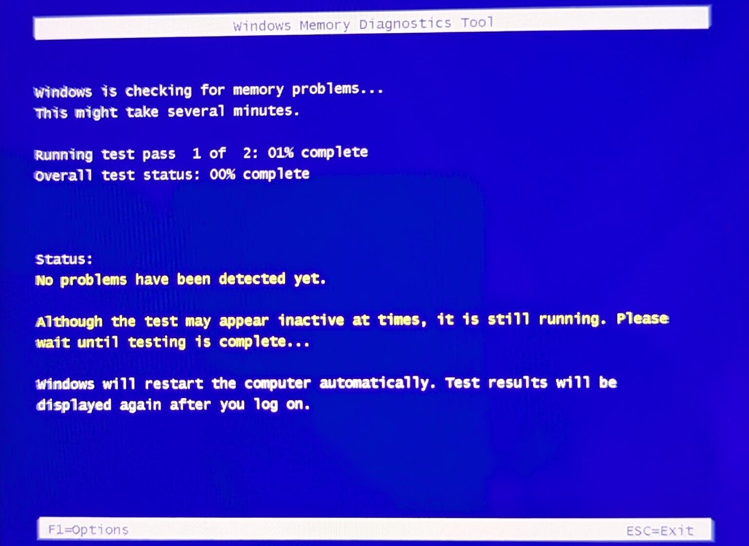 Solution 2: Windows Memory Diagnostic