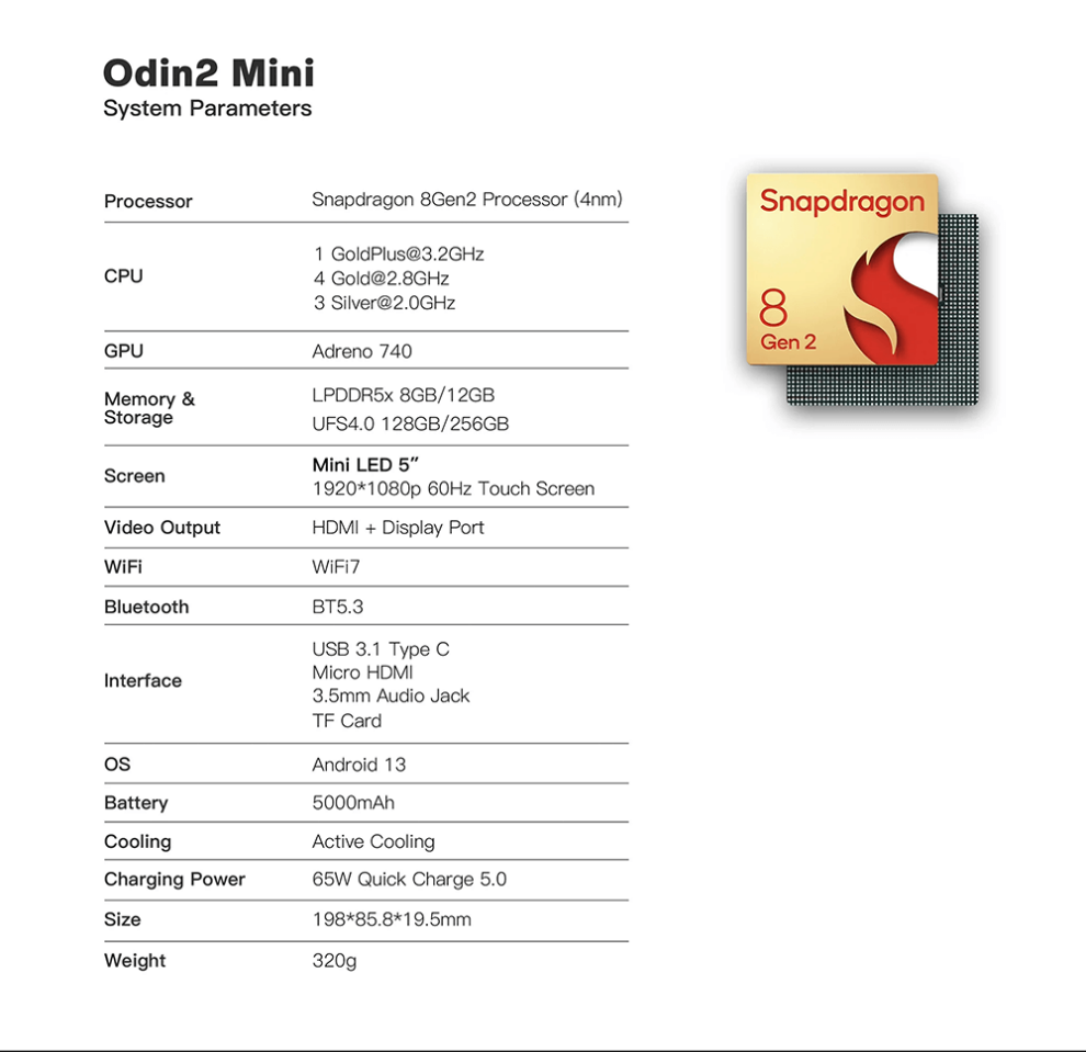 AYN Odin 2 Mini Pro - DROIX Global